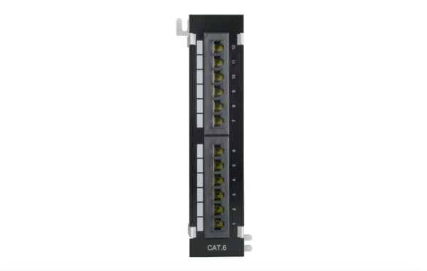 12-Port Cat 6 Mini Patch Panel 110 Type – Denco Design Inc.